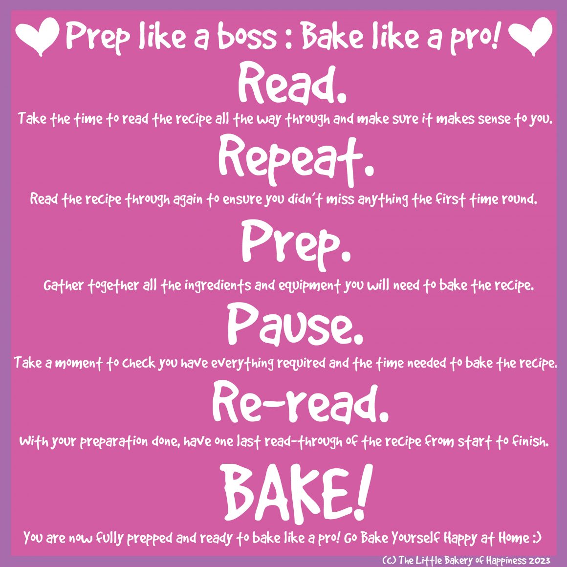 PREP LIKE A BOSS: BAKE LIKE A PRO! - The Little Bakery of Happiness